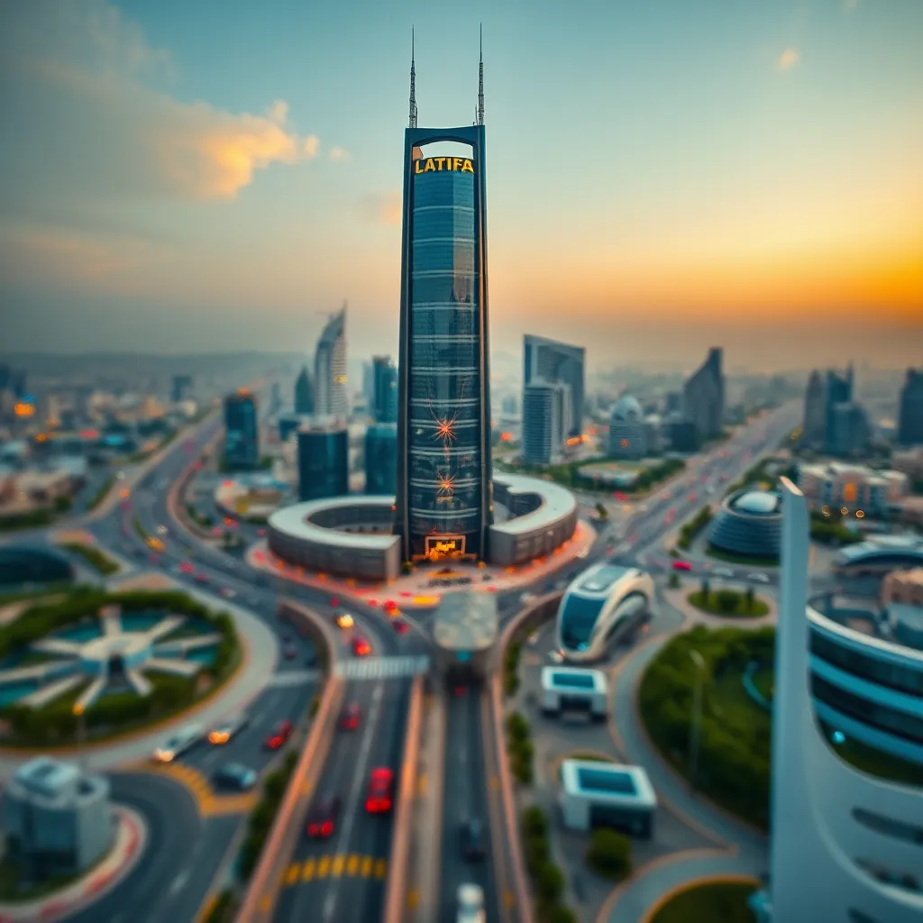 Exploring Latifa Tower's Location and Access on Sheikh Zayed Road